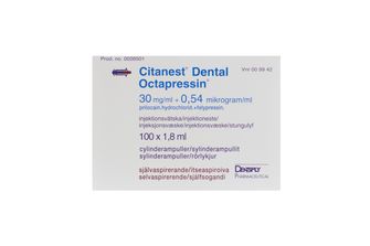 Köp Citanest Dental Octapressin Injektionsvätska, lösning 30 mg/ml + 0 ...