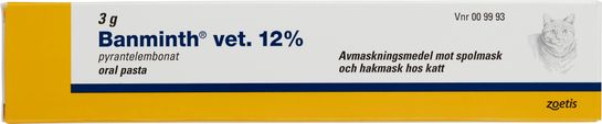 Köp Banminth vet. 12% Pyrantelembonat, oral pasta, 3 g på Kronans ...