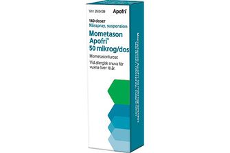Köp Mometason Apofri 50 mikrog/dos Nässpray vid allergi, 140 doser ...