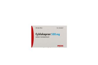Köp Cyklokapron Filmdragerad tablett 500 mg Tranexamsyra 60 styck på ...