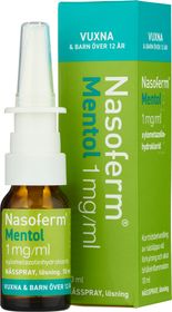 Köp Nasoferm Mentol 1 mg/ml Nässpray, lösning Xylometazolin 10 ...